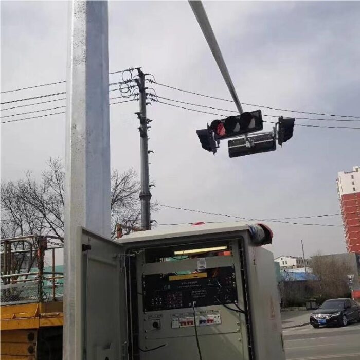 Single arm signal light installation site in Xiongan New Area - Victory ...
